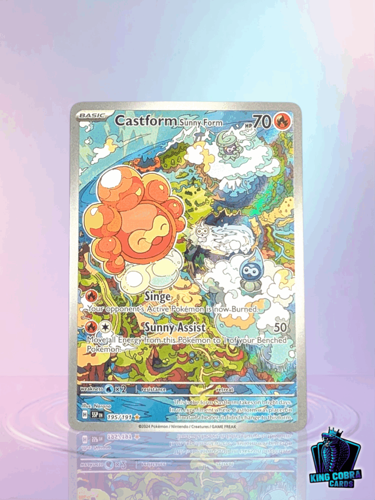 Castform Sunny Form 195/191 Surging Sparks - King Cobra Card